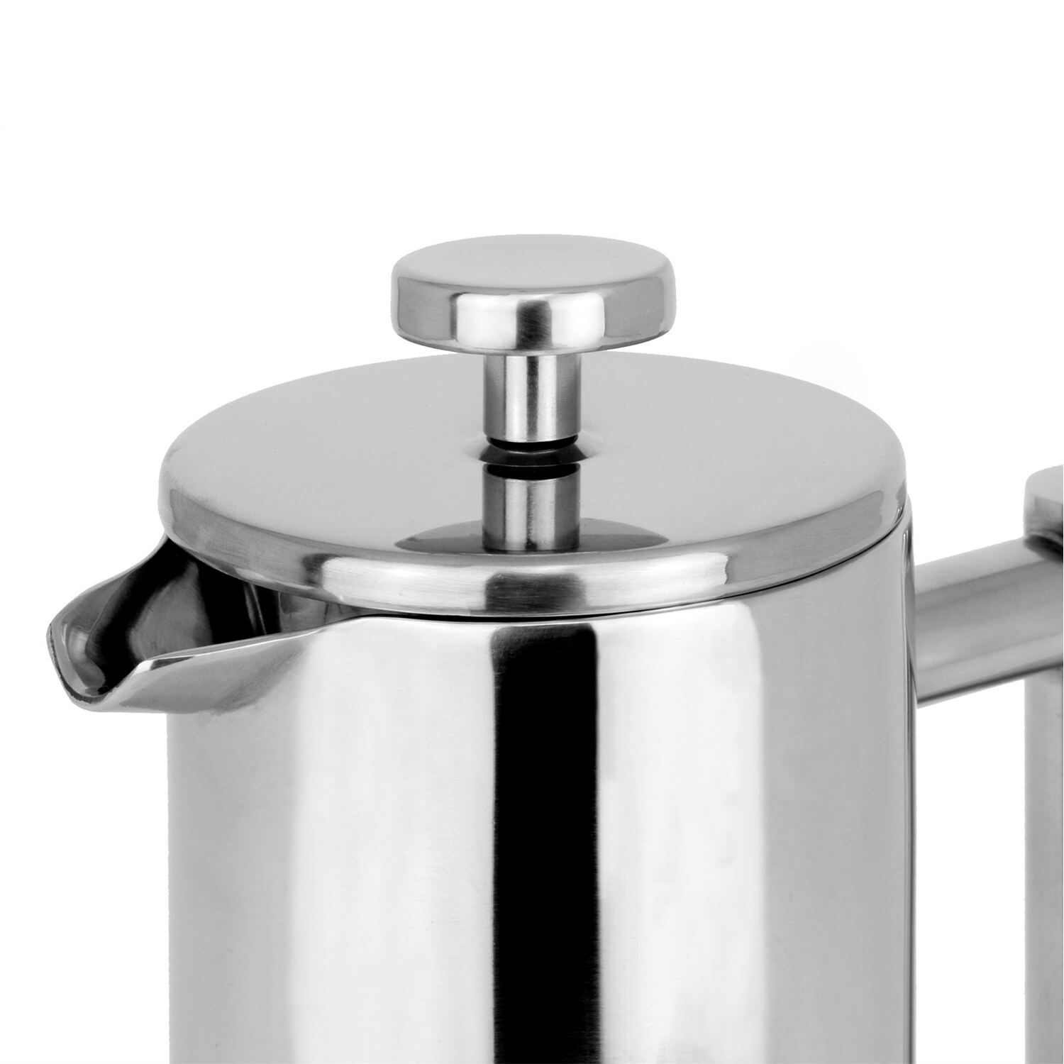 French Press Cafetiere Steel Coffee Maker FREE Filters and Spoons 350ml