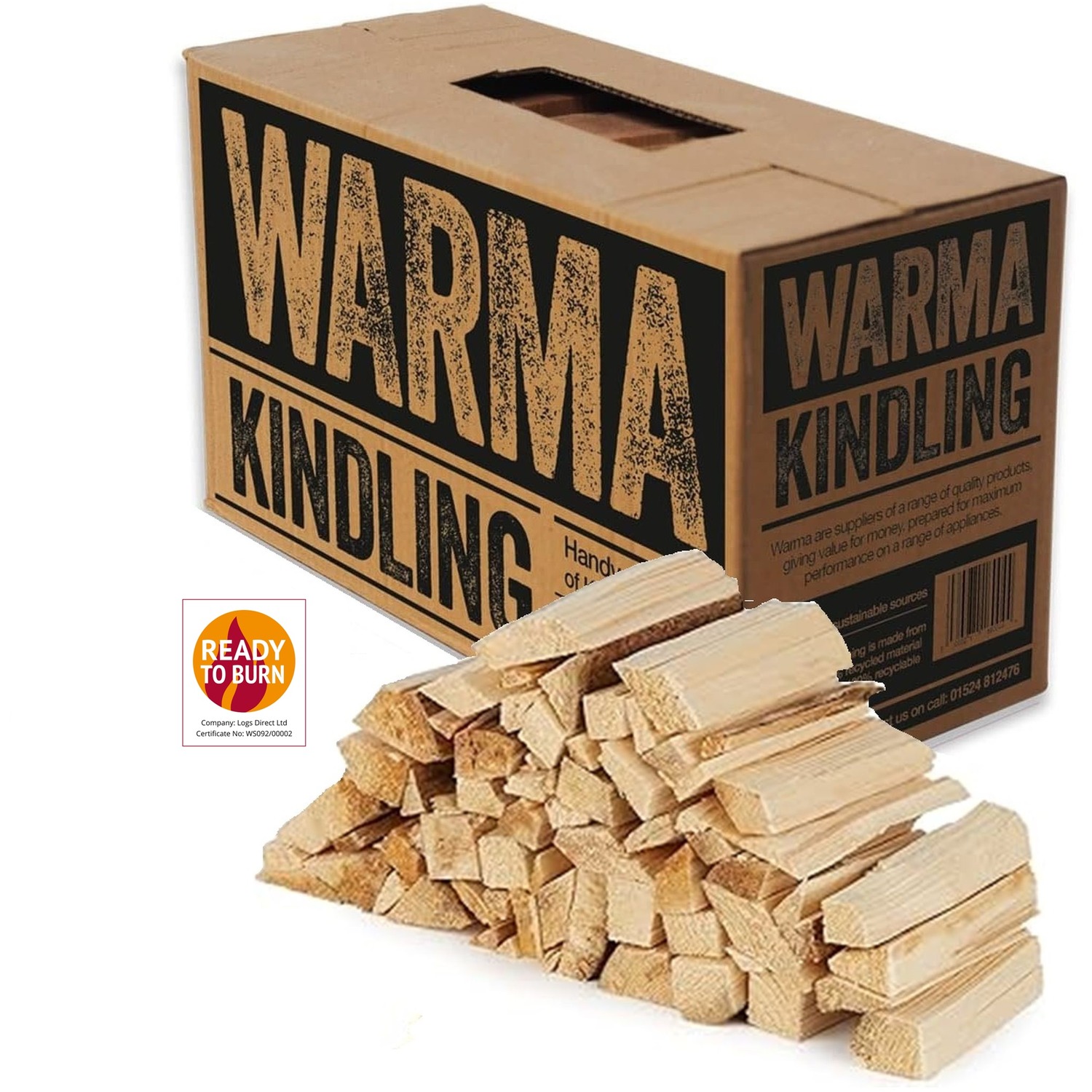 2 Boxes Warma Premium kindling Wood Kiln Dried BBQ Fire Burner 3kg