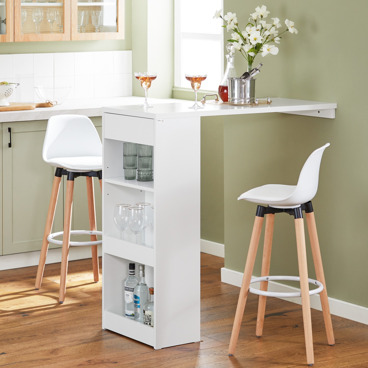 Wall Mounted Breakfast Bar Table