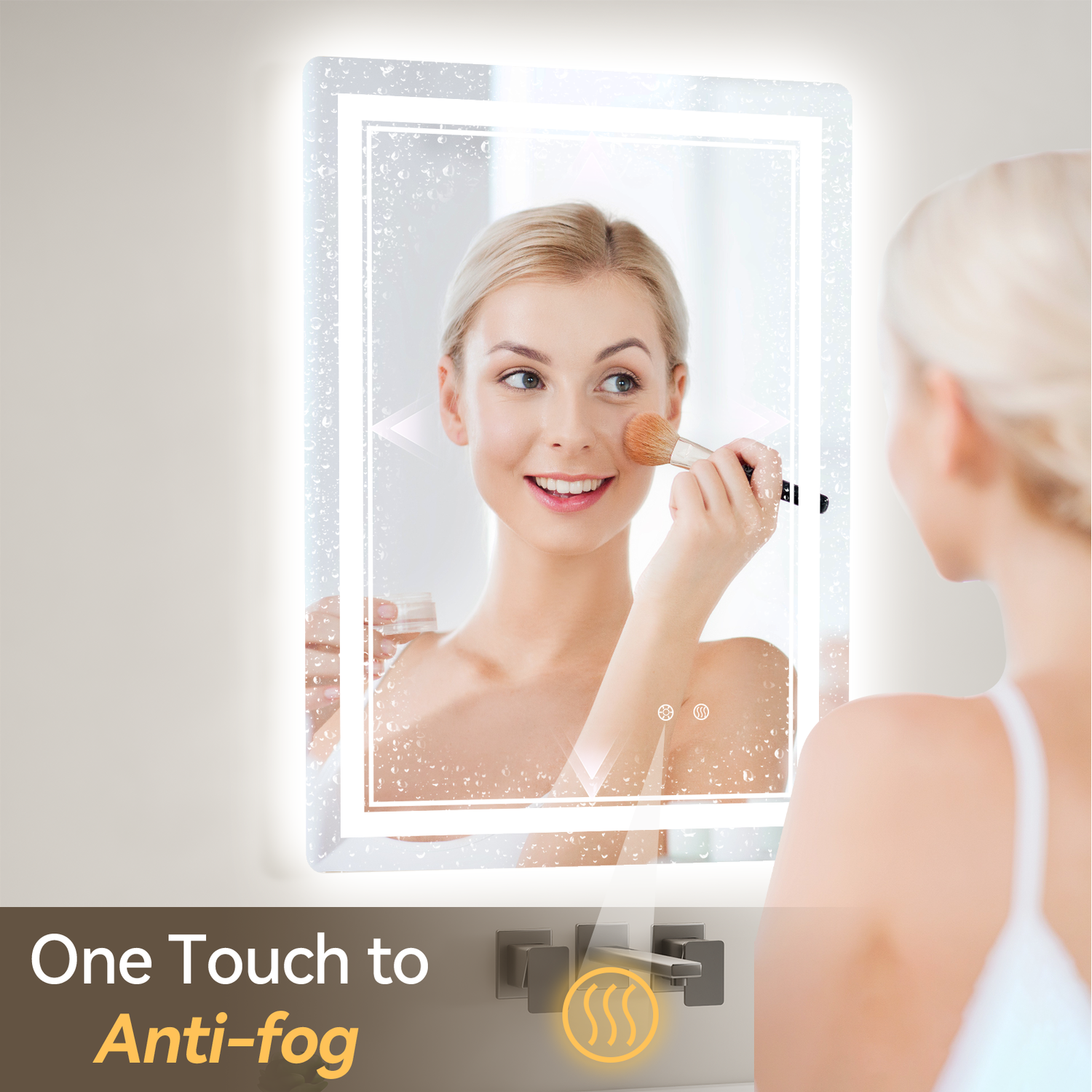LED Bathroom Mirror with Anti-Fog