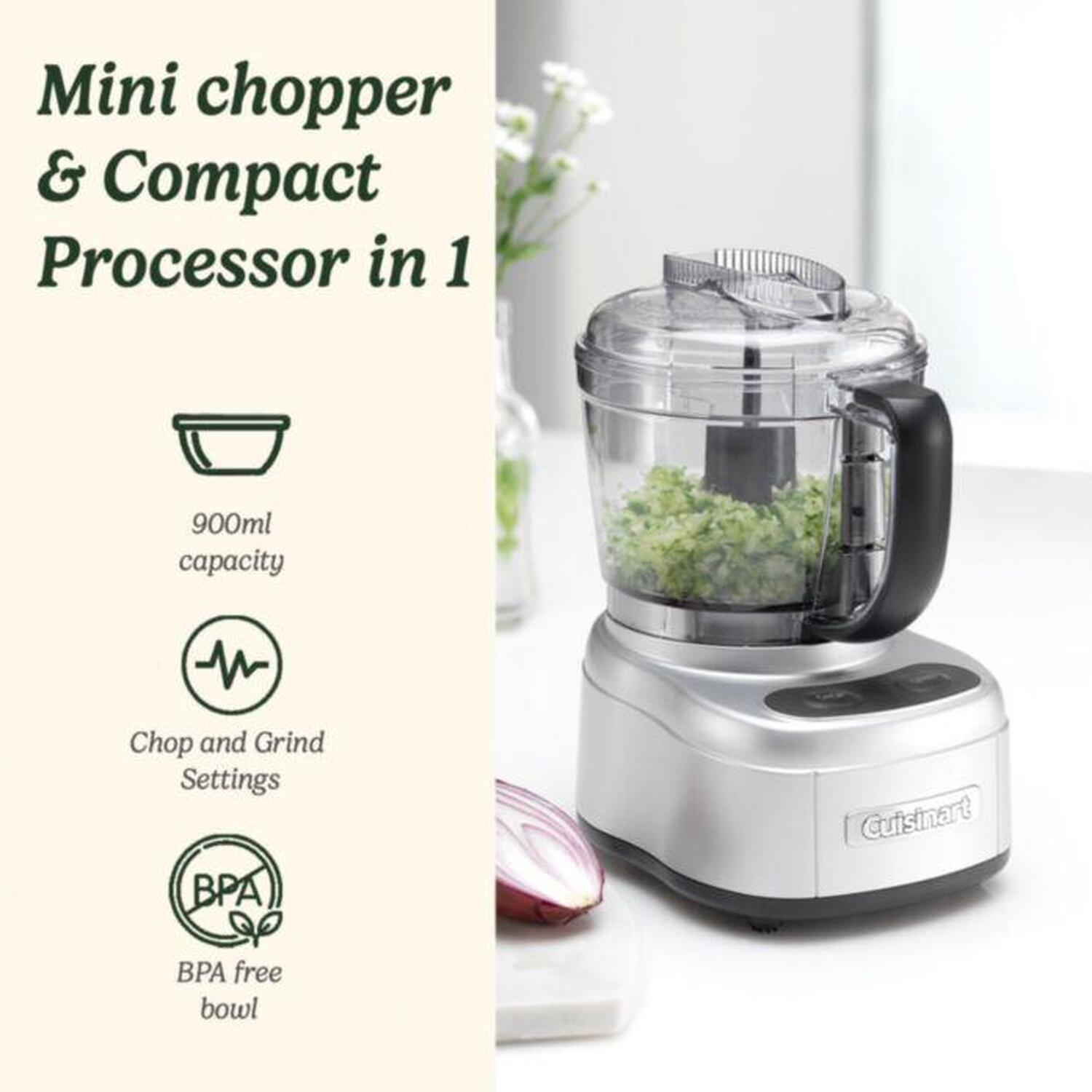 Cuisinart ECH4SU Mini Prep Pro Food Processor Frosted Pearl