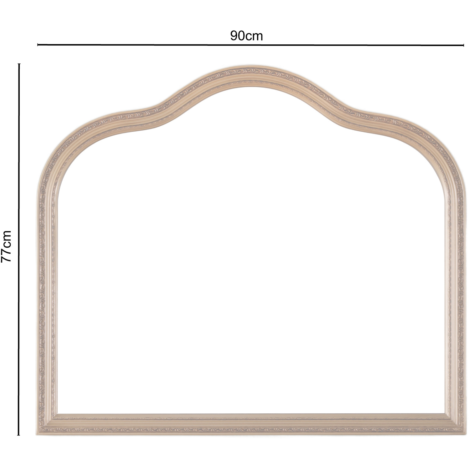 Amalfi Antique Mirror with Wooden Frame