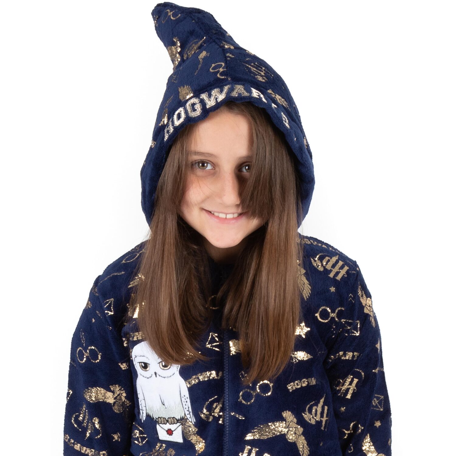 Harry Potter Hedwig Applique Girls Onesie