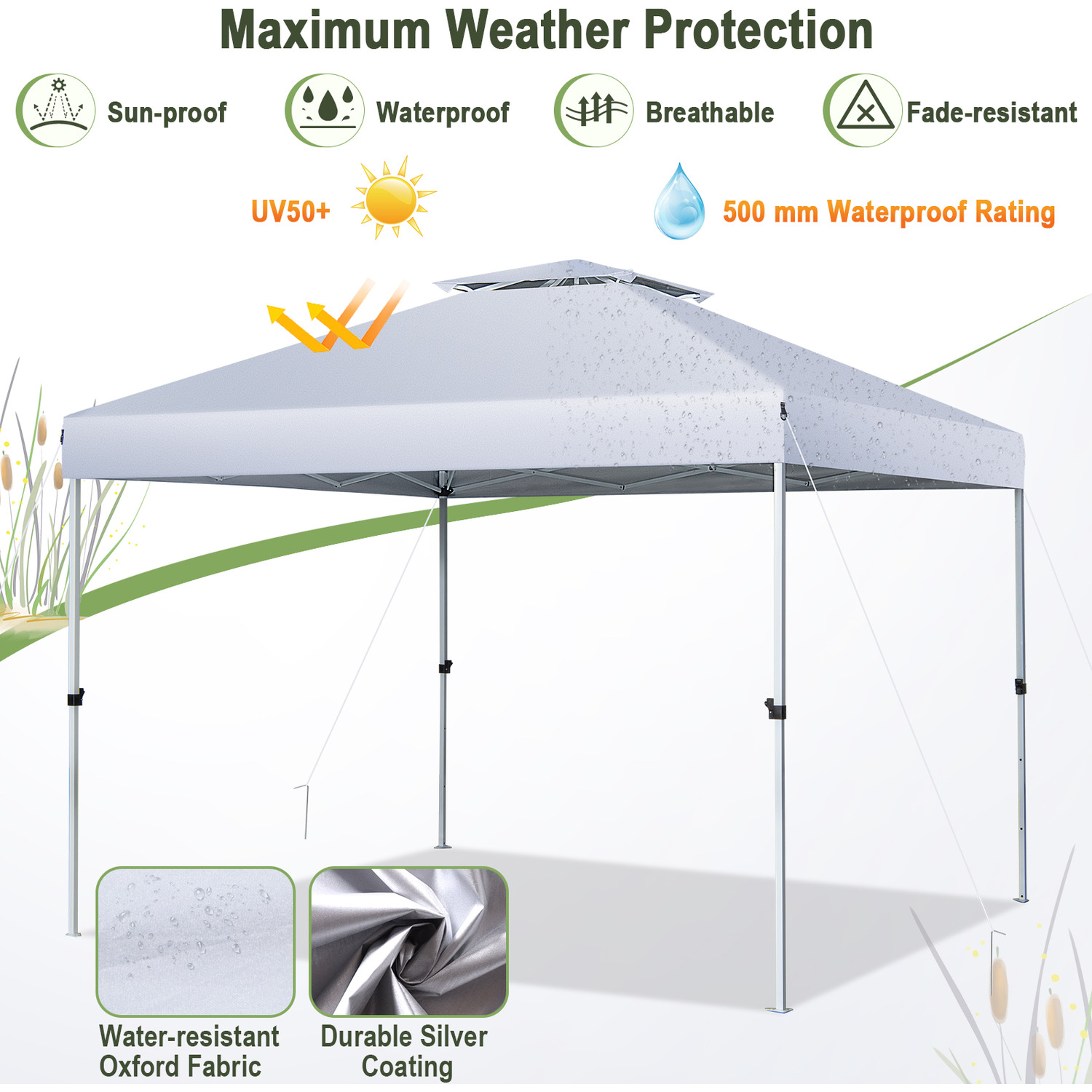 Costway 10ft x 10ft Easy Pop-up Canopy Tent