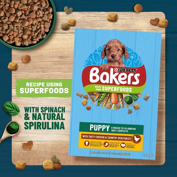 Bakers Puppy Chicken & Veg Dry Dog Food