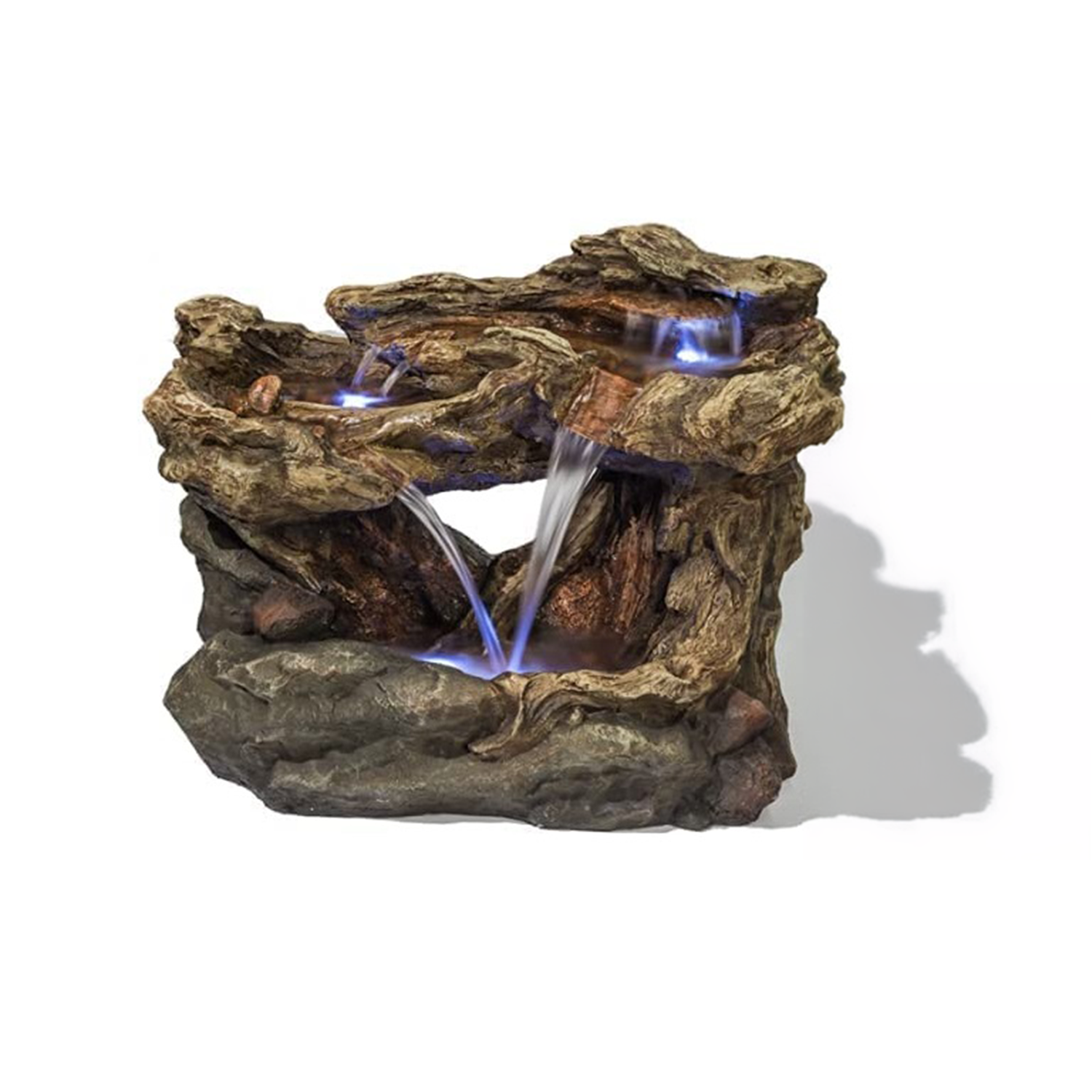 Montana Falls Rock Effect Cascade Water Feature with LEDs
