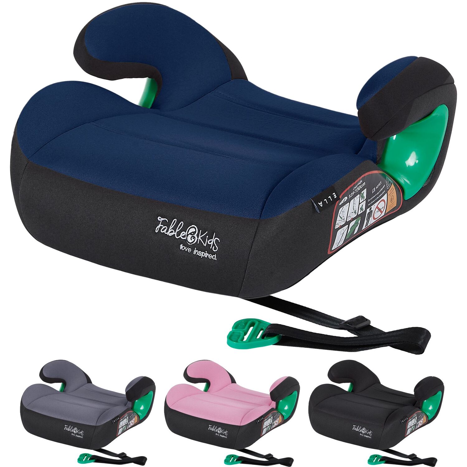 Child Car Seat Booster Seat I-Size 125-150cm ELLA