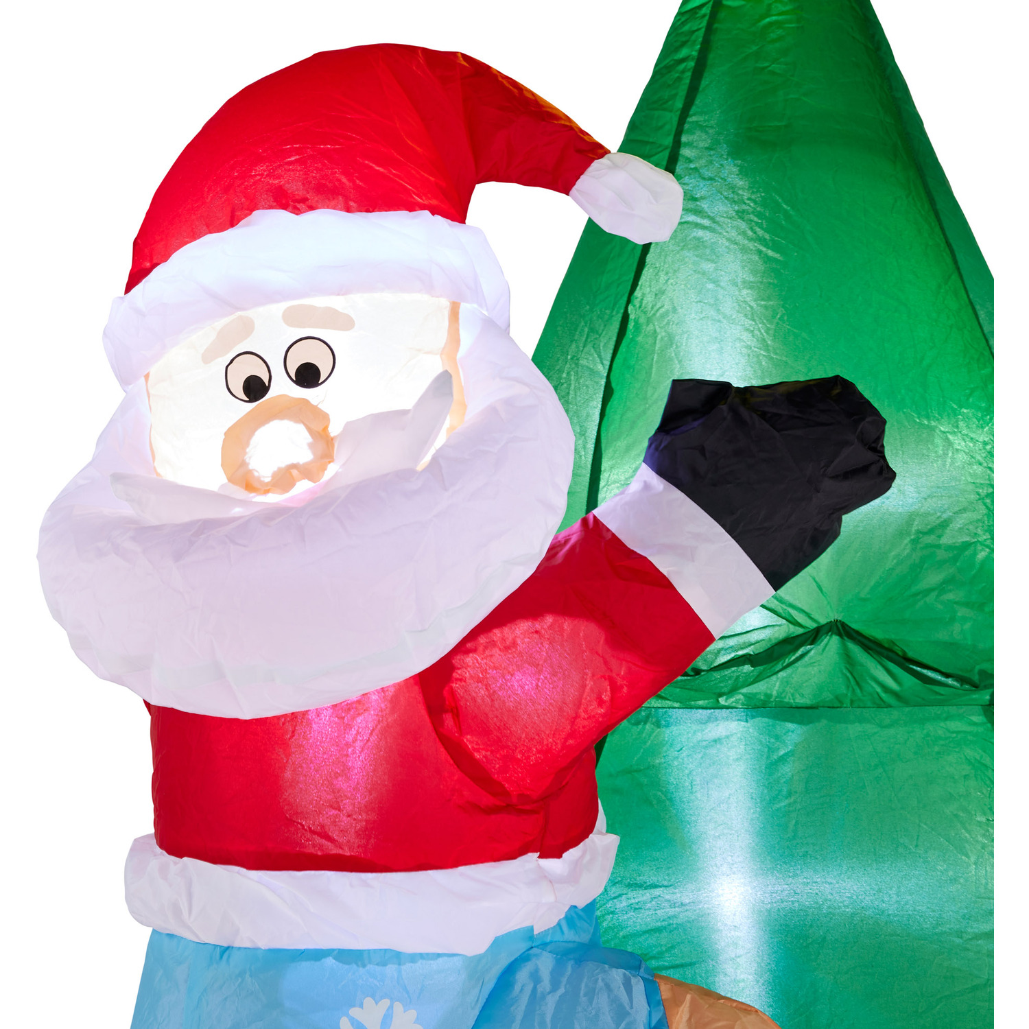 210cm Christmas Inflatable Santa getting his pants pulled down