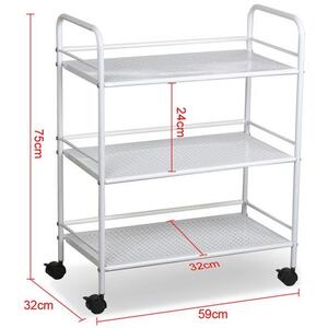 3 Shelf Portable Storage Trolley