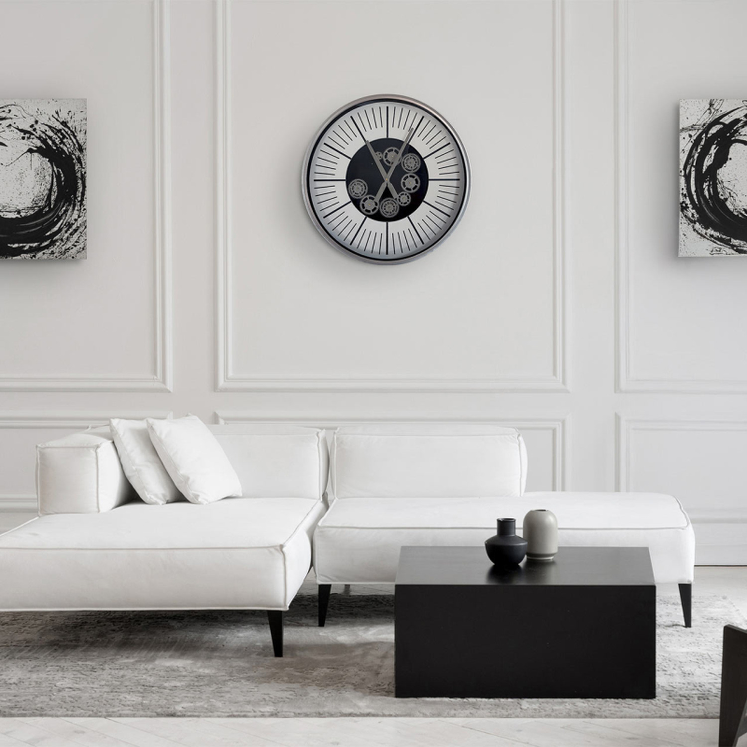 Gear Design Wall Clock for Living Room