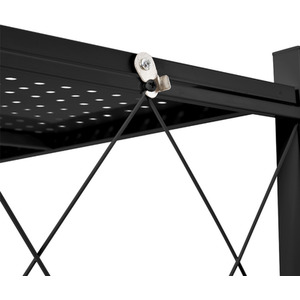 5 Tier Folding Metal Storage Shelf with Casters