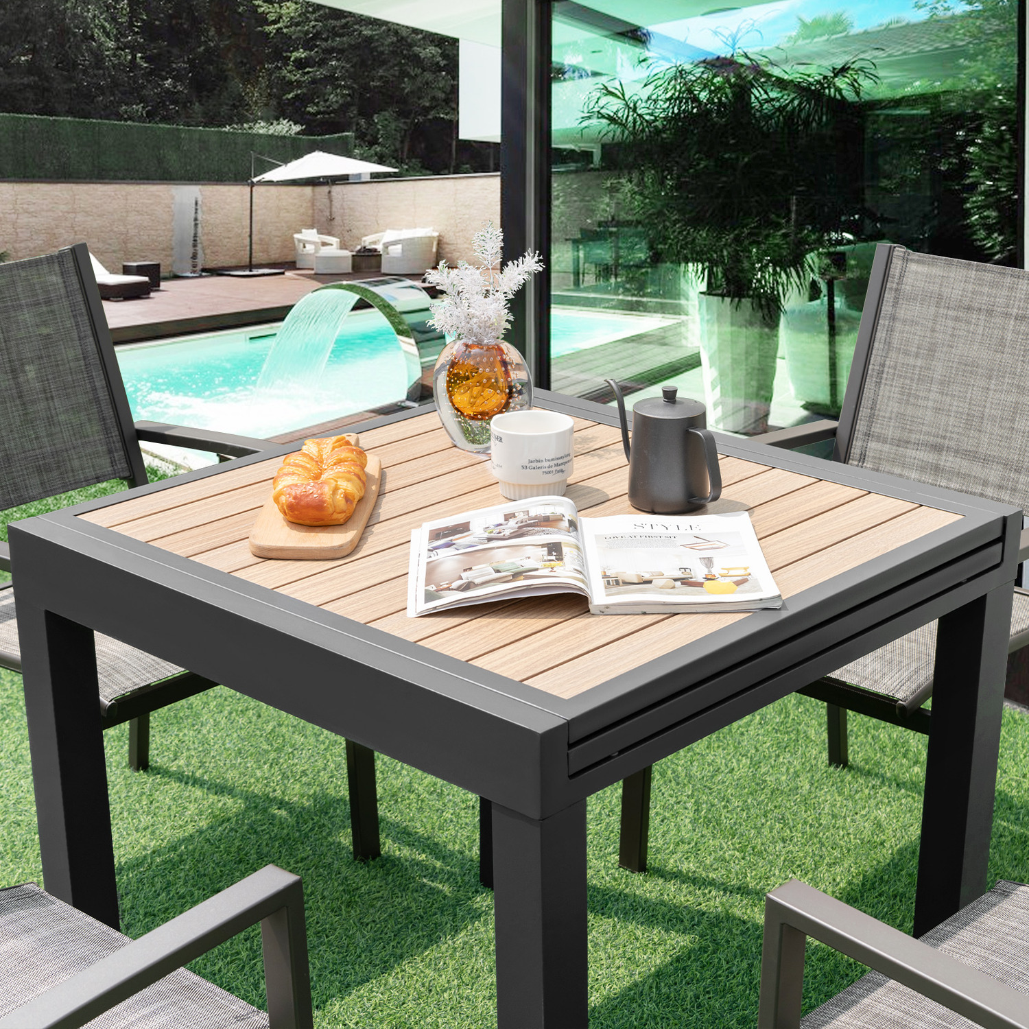 Extendable Patio Dining Table