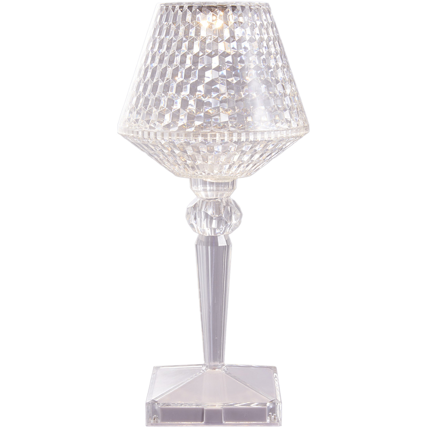 USB Cable Acrylic Transparent Dimmable Table Lamp