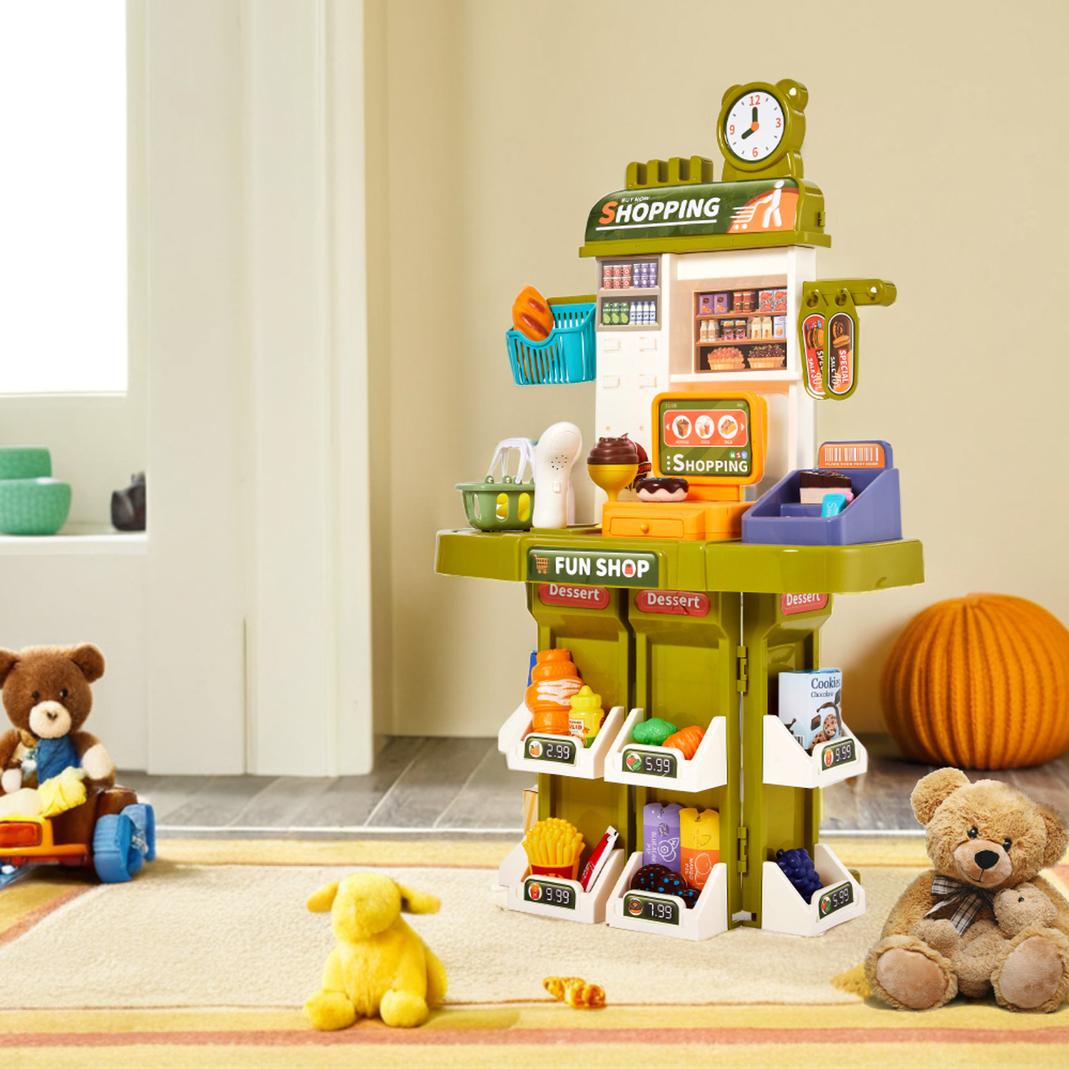 Kidkid Role Play Supermarket Shopping Playset