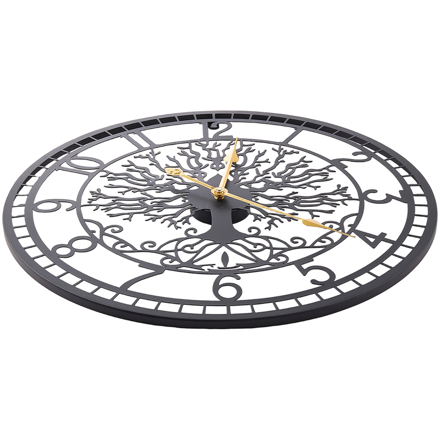 Metal Minimalist Arabic Numerals Wall Clock