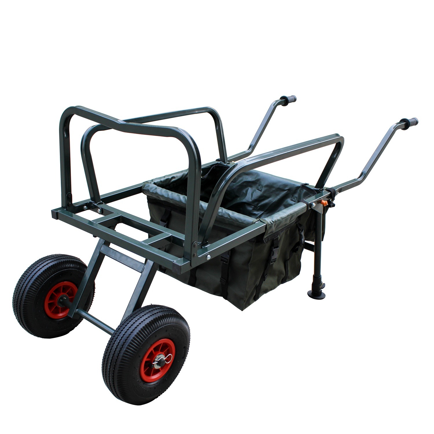 CARPZILLA Fishing Trolley with Bag and Adjustable Legs