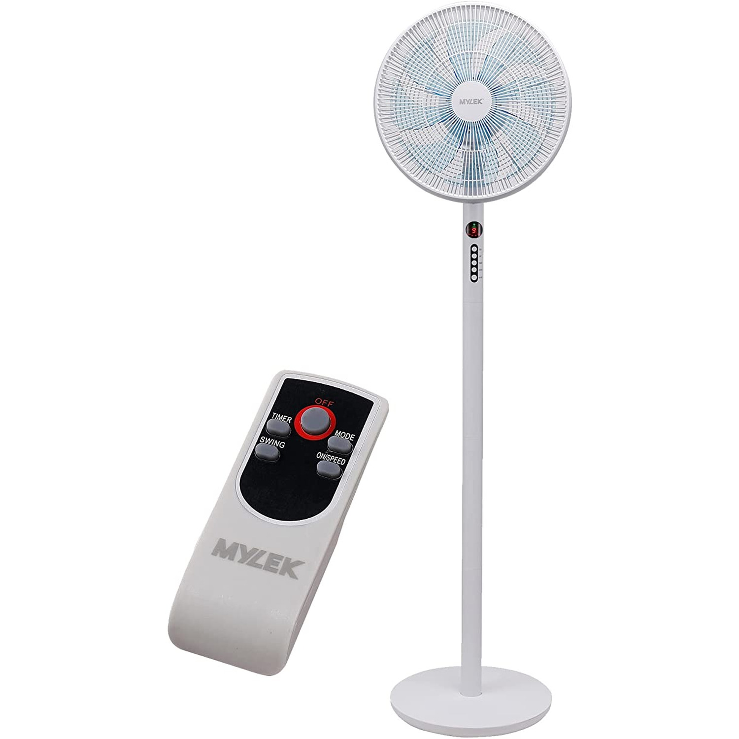 MYLEK Pedestal Fan 16" 45W with Remote Control