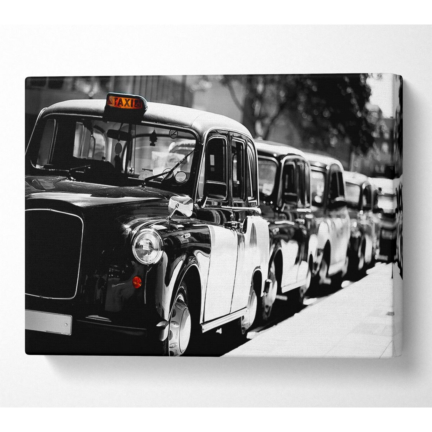 London Black Cabs Canvas Print Wall Art