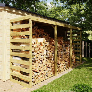Cerland Columbus Wooden Log Store Various Sizes