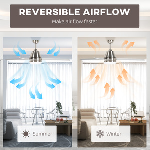 Reversible Ceiling Fan with LED Light