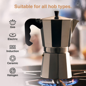 6 Cup Aluminium Stovetop Espresso Maker