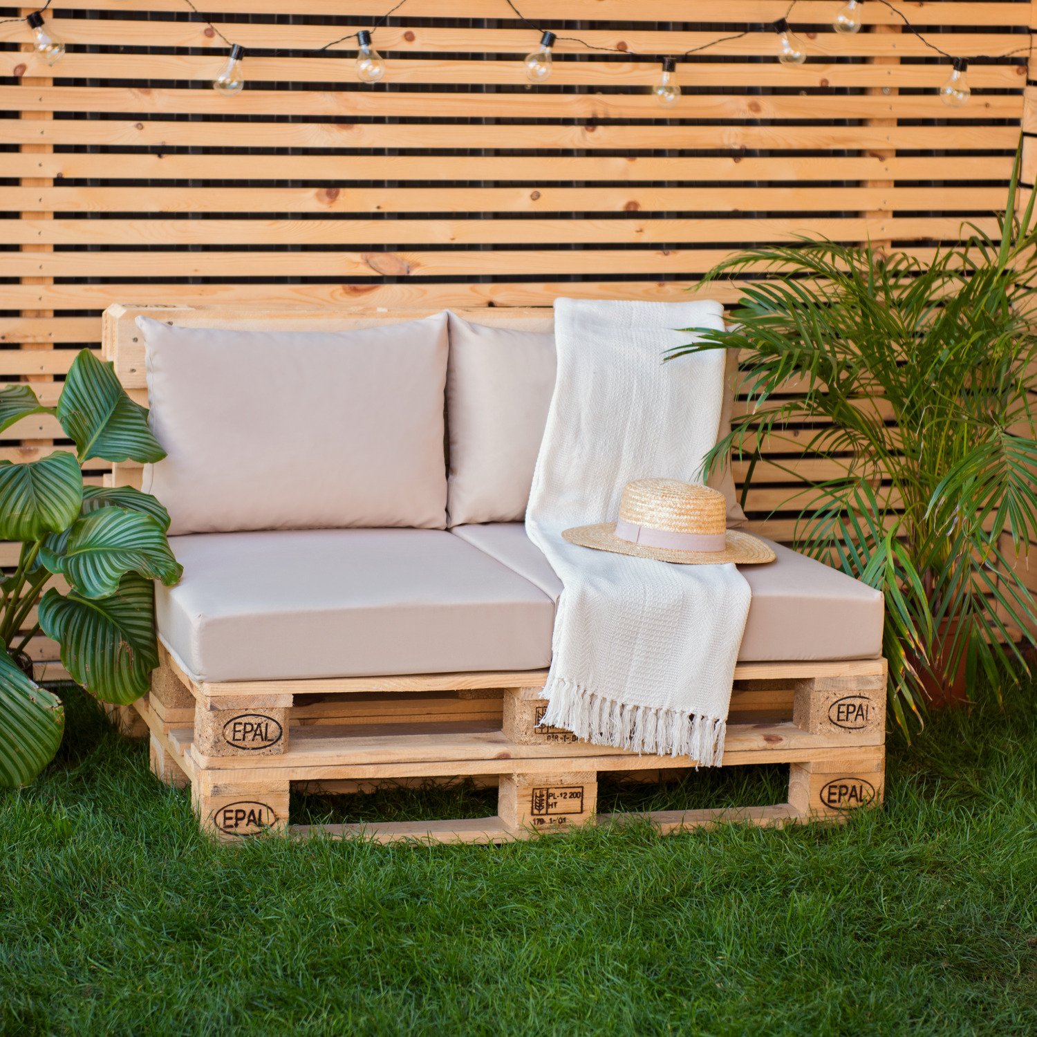 Garden Euro Pallet Seat Cushion Outdoor Pallet Seat Pad