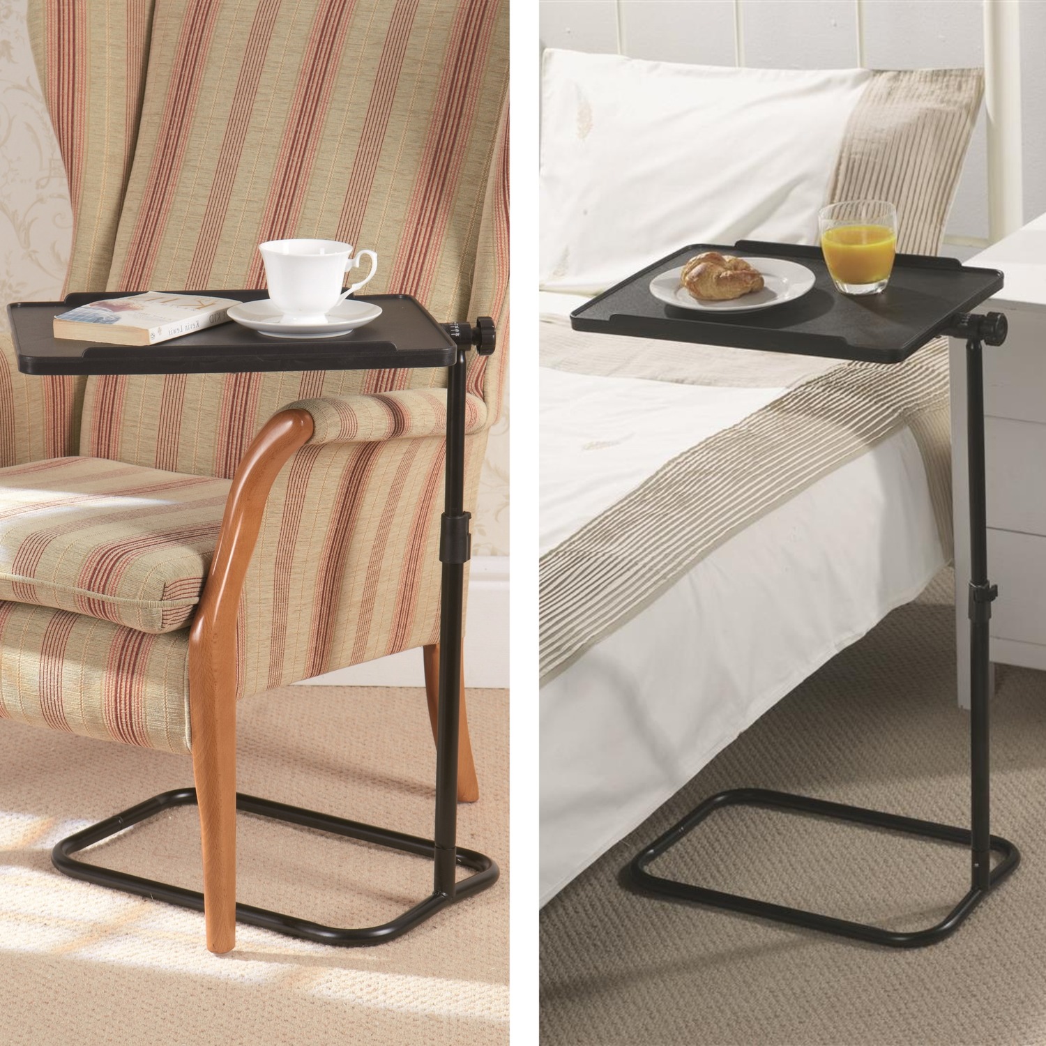 Adjustable Swivel Side Table