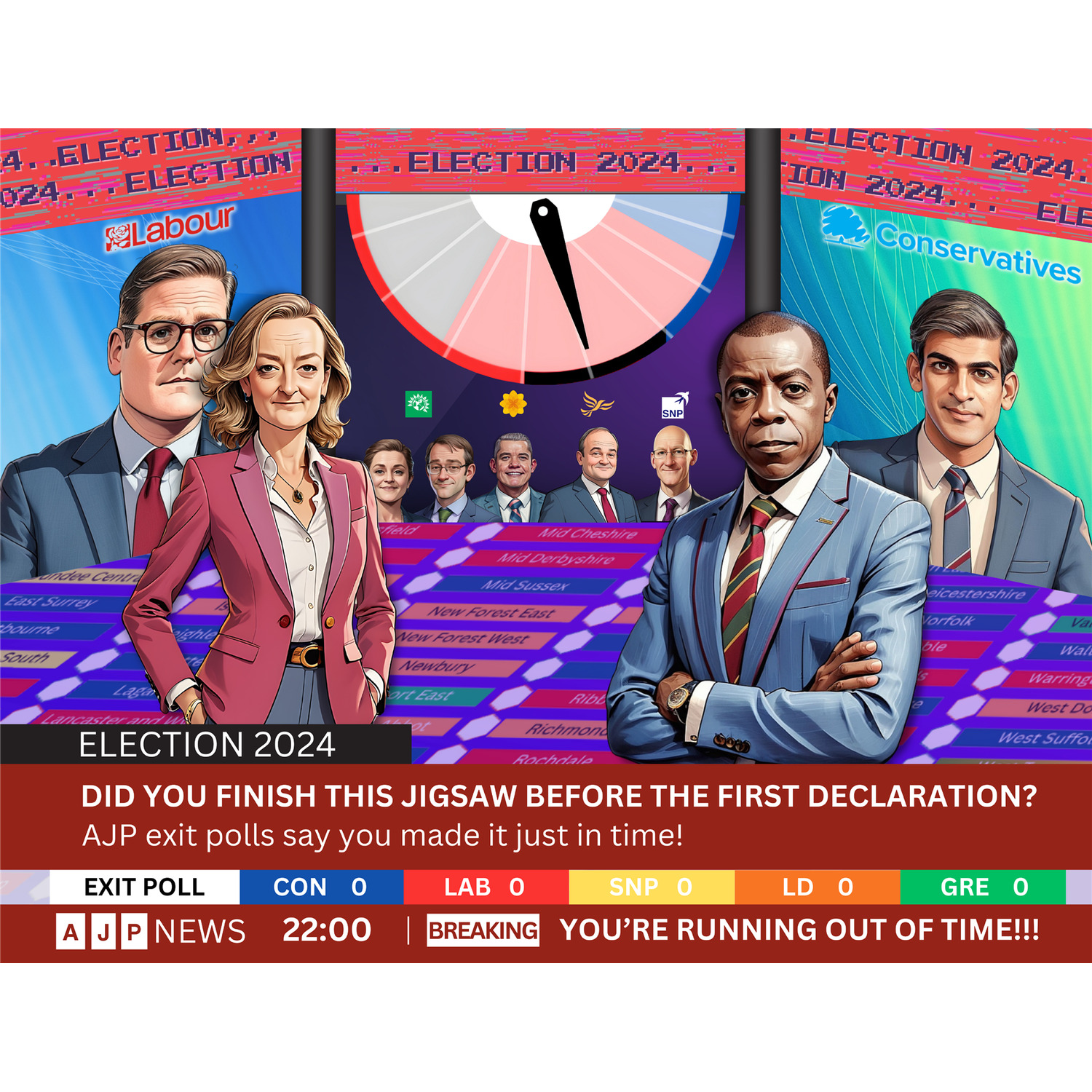 Election Night 2024 200 Piece Jigsaw Puzzle