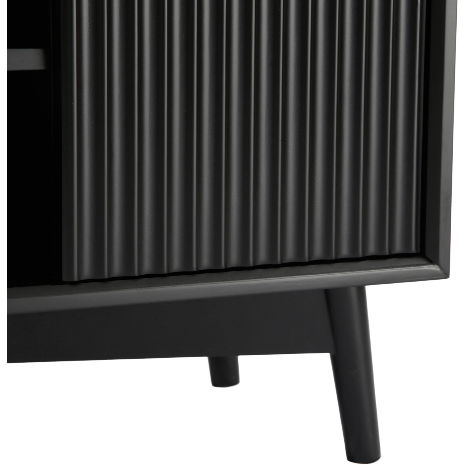 Monza - Fluted TV Unit with Storage