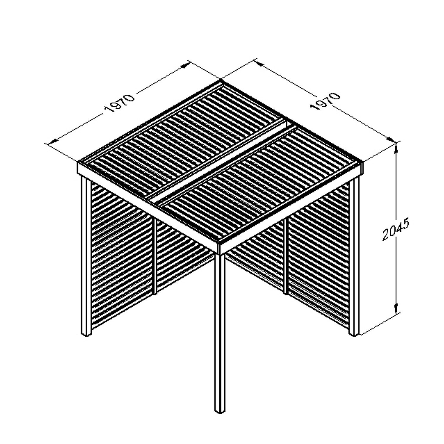 Modular Slatted Pergola