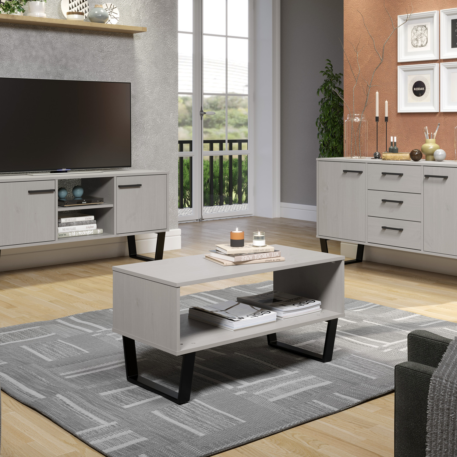 Texas Grey open coffee table
