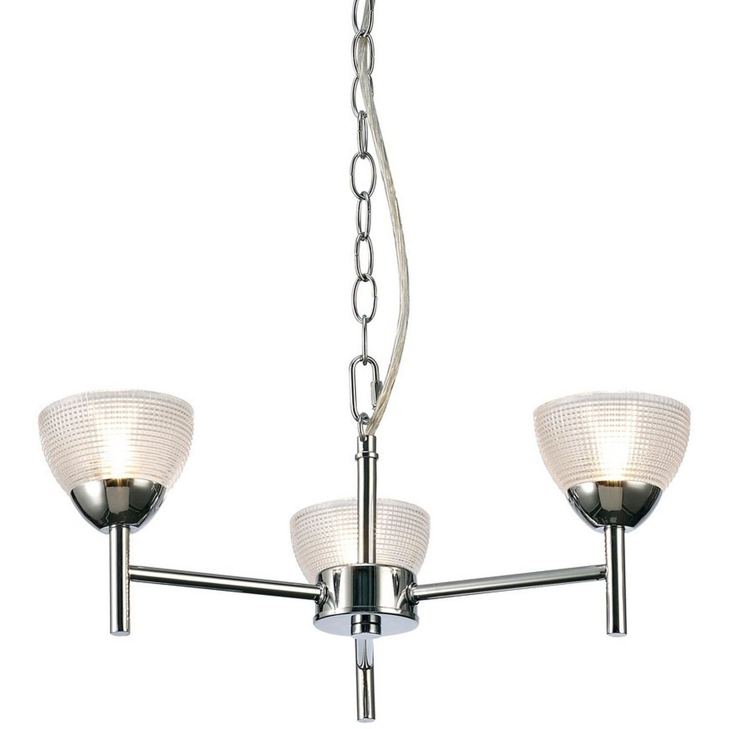 Avalon Ceiling G9 Ceiling Pendant, Semi Ceiling, Chrome, Prismatic Glass