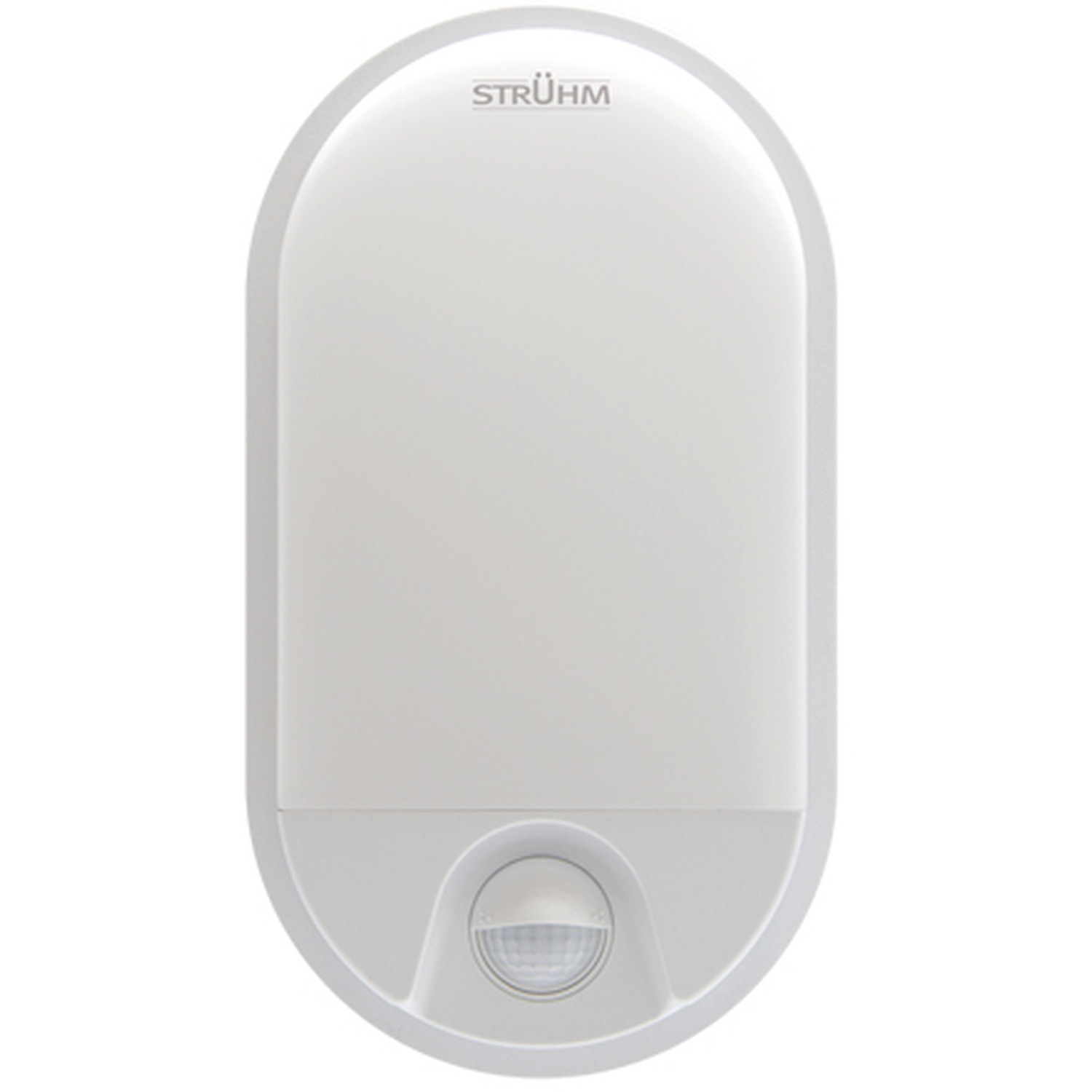 CGC LEAH White Opal Oval Outdoor Wall Light With PIR Motion Sensor