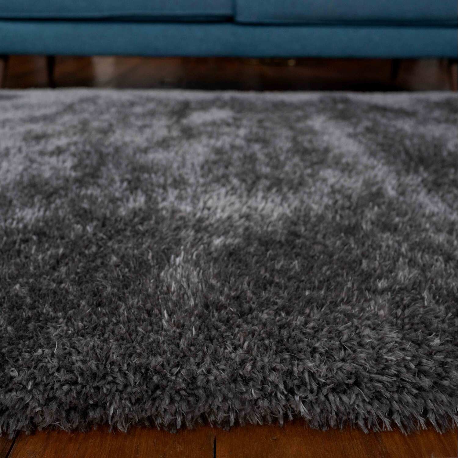 Luxury Taupe Grey Super Thick Shaggy Area Rug