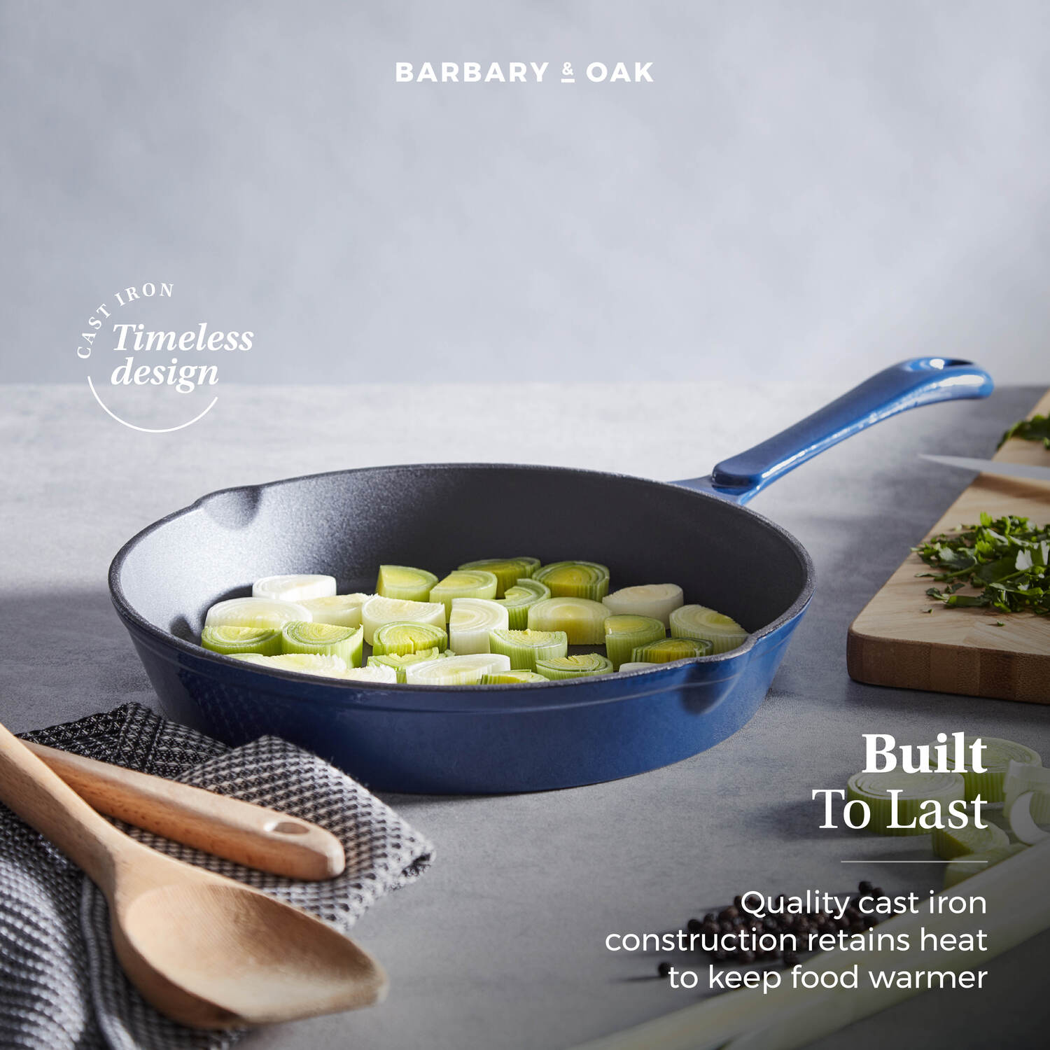Cast Iron 26cm Round Fry Pan