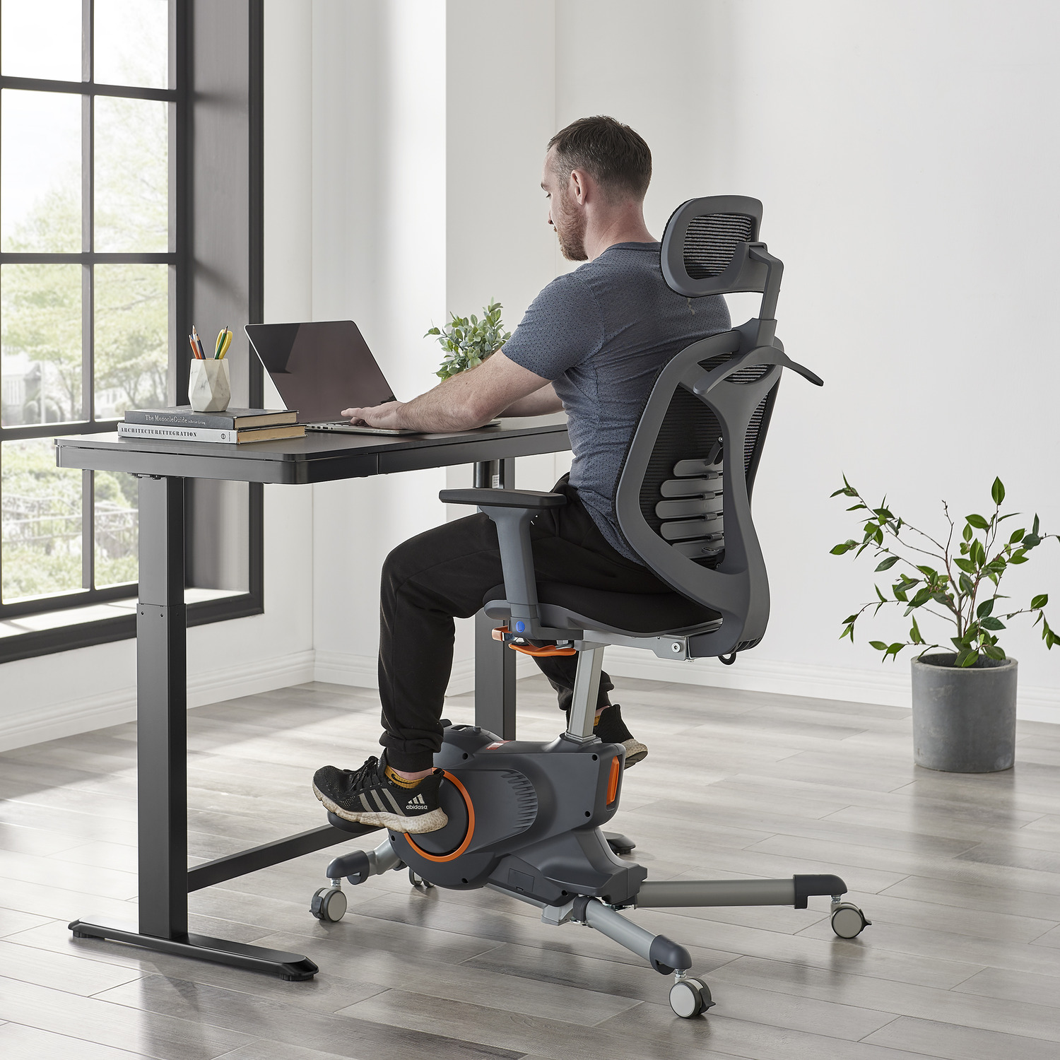 Anneka Office Under Desk Exercise Bike Chair