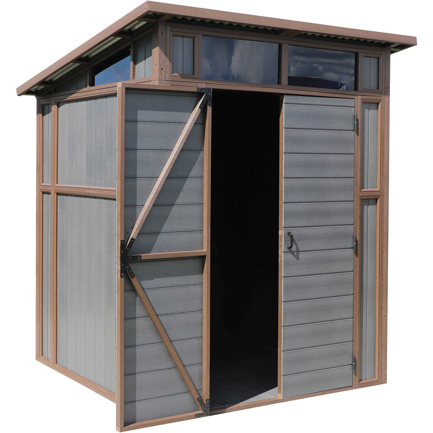 Premium Composite Plastic Pent Storage Shed