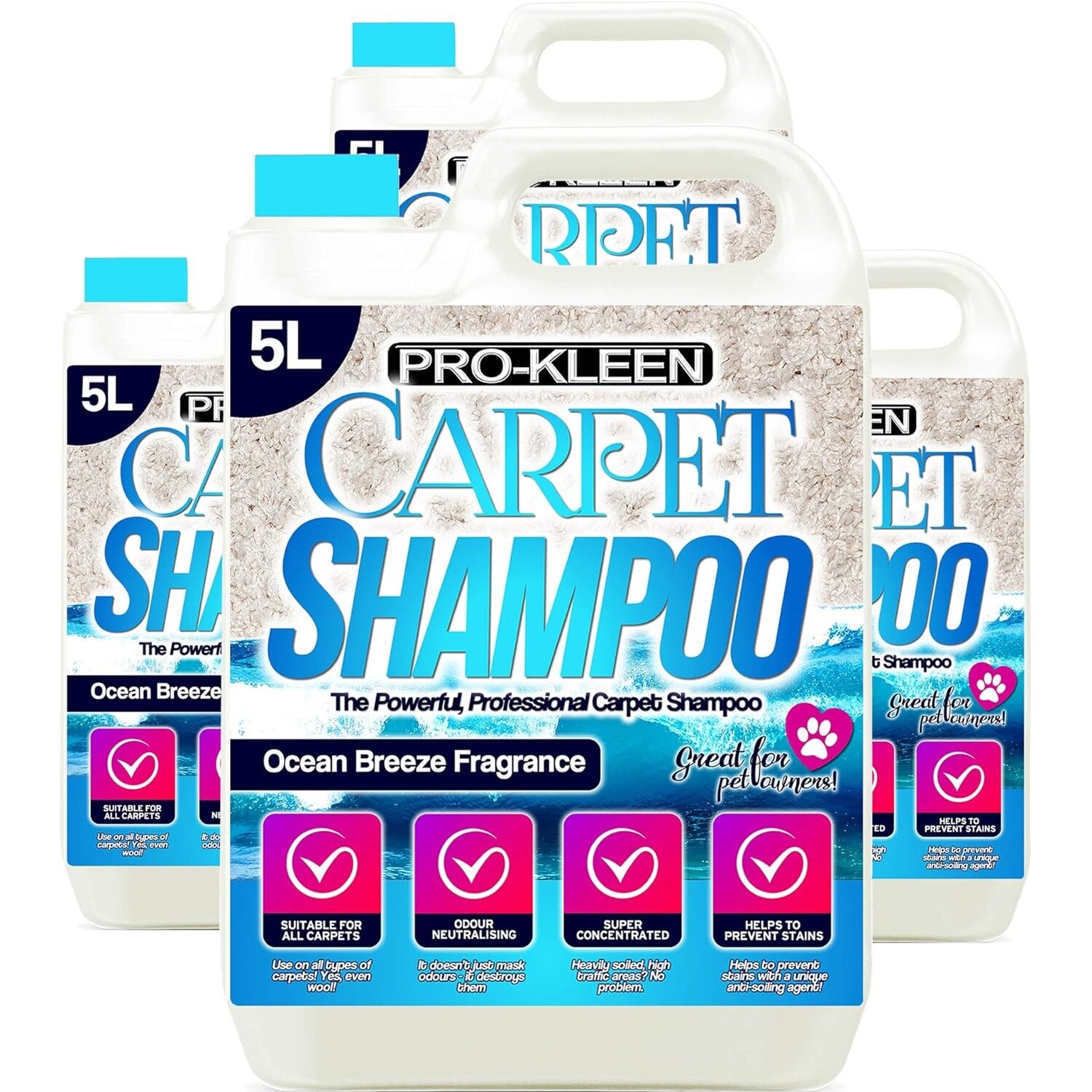 Pro-Kleen 5L Professional Carpet and Upholstery Shampoo High Concentrate