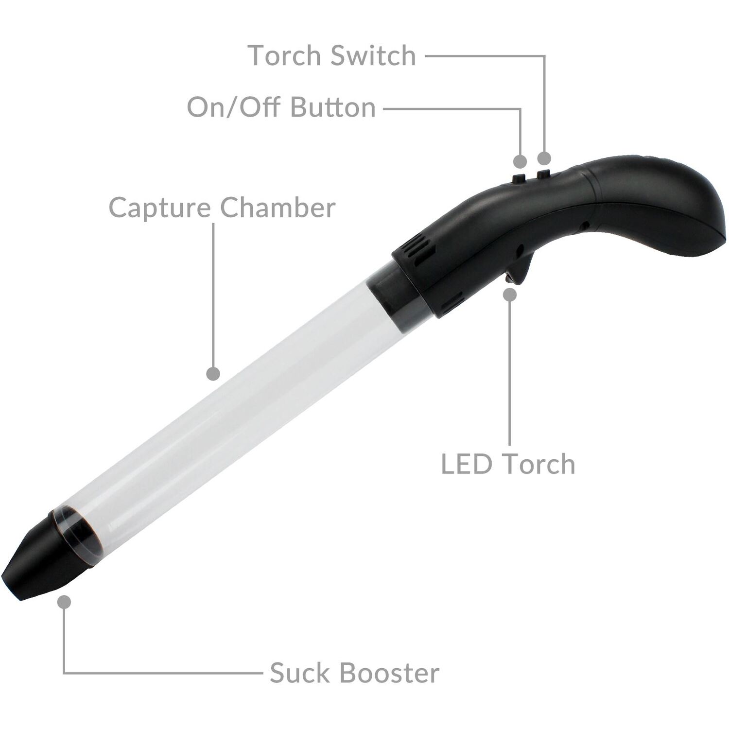 Handheld Bug Vacuum With LED Light