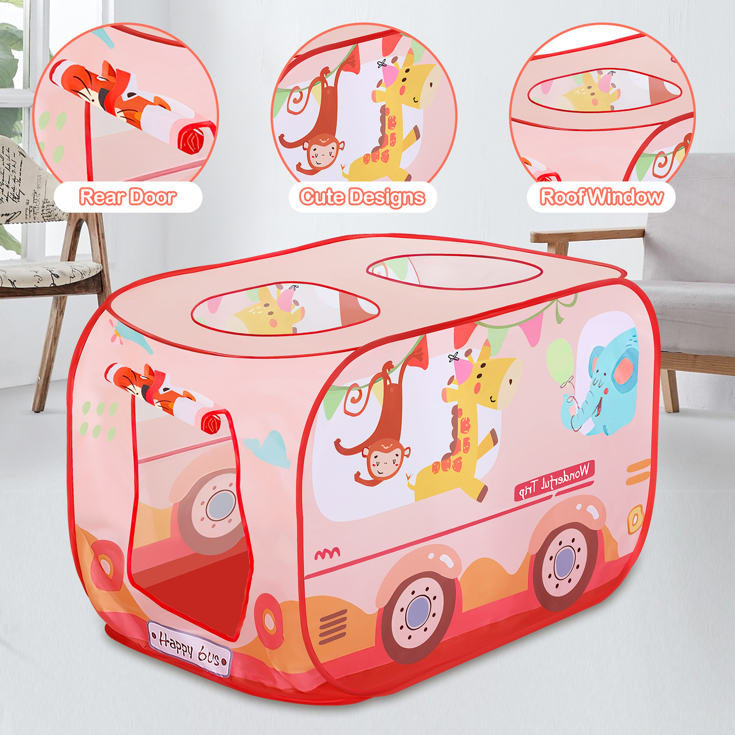 Zoo Theme Playhouse Toddler Tent