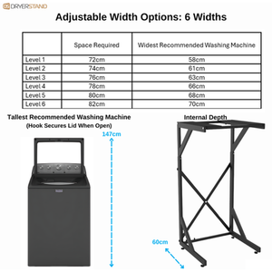 Top Loading Washing Machine Stacking Kit