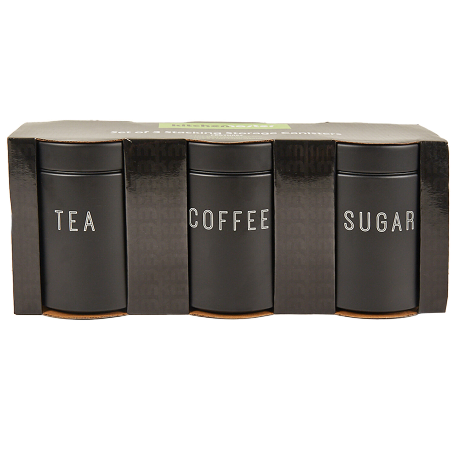 Set of 3 Kitchen Master Stacking Canisters