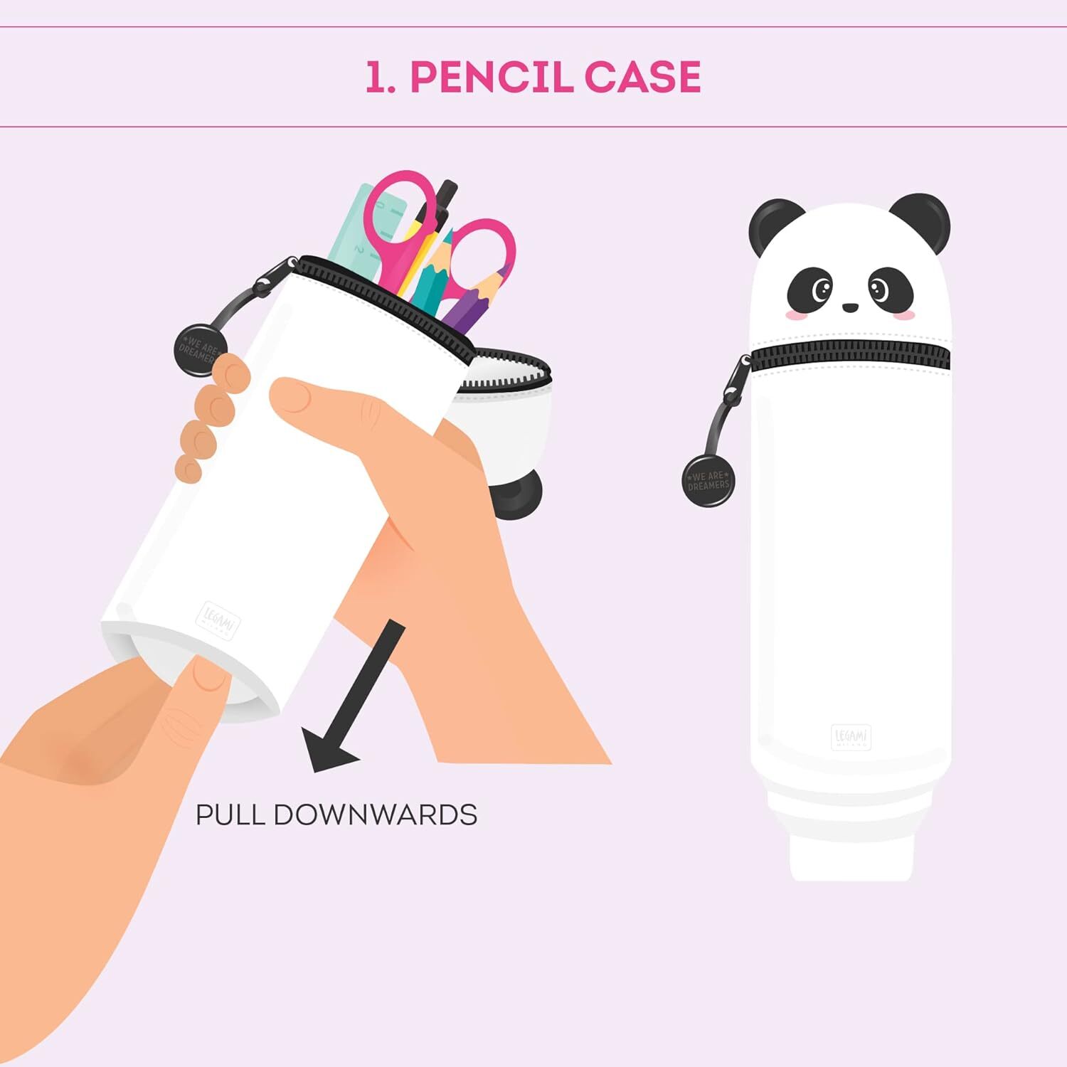 Kawaii 2 in 1 Soft Silicone Pencil Case