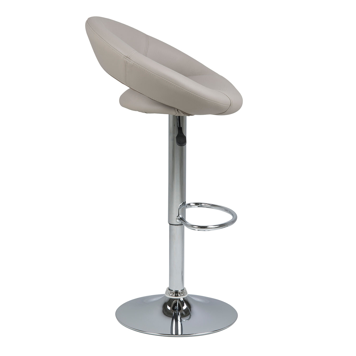 Plump Open Back Swivel Bar Stool