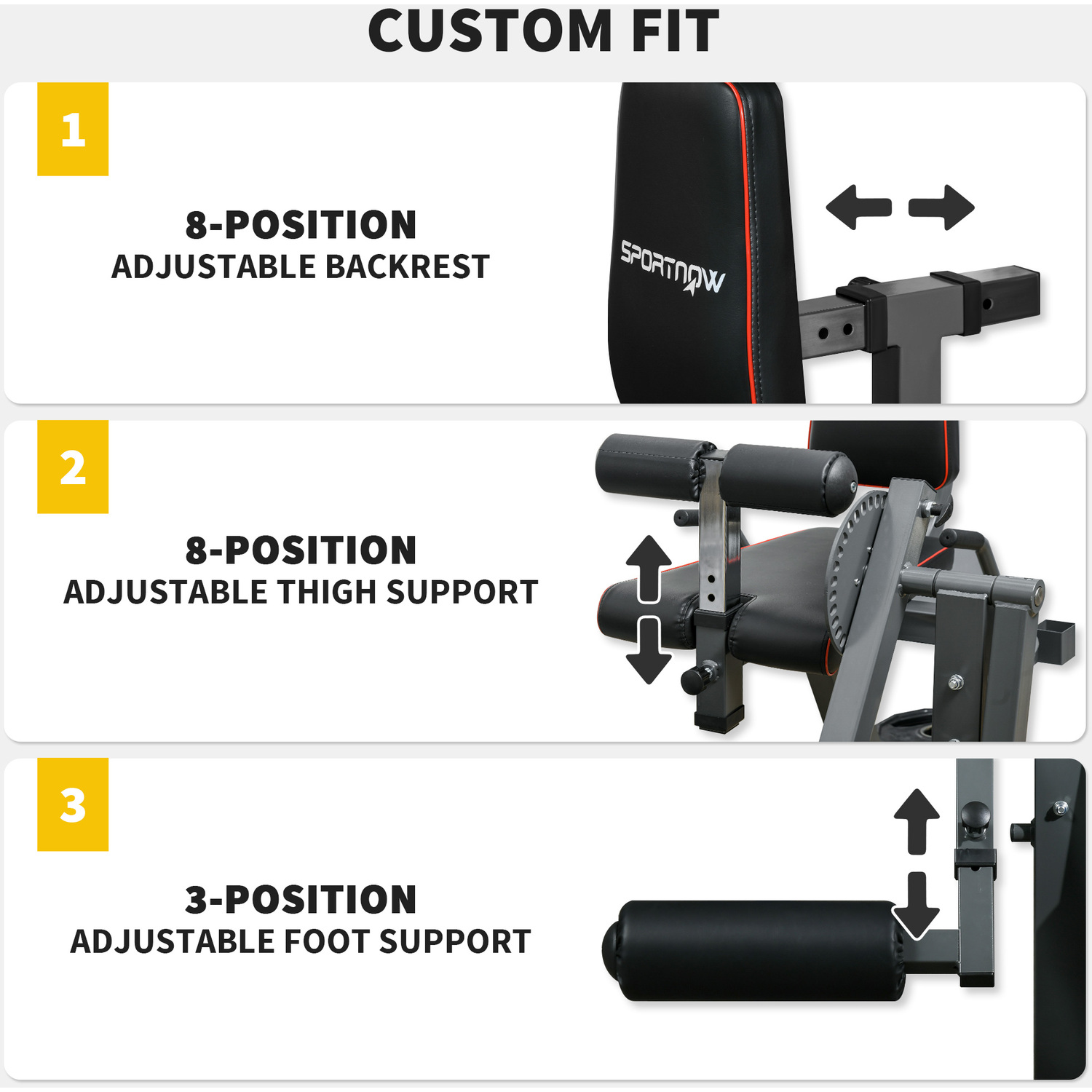 SPORTNOW Seated Calf Raise Machine for Lower Body Workout