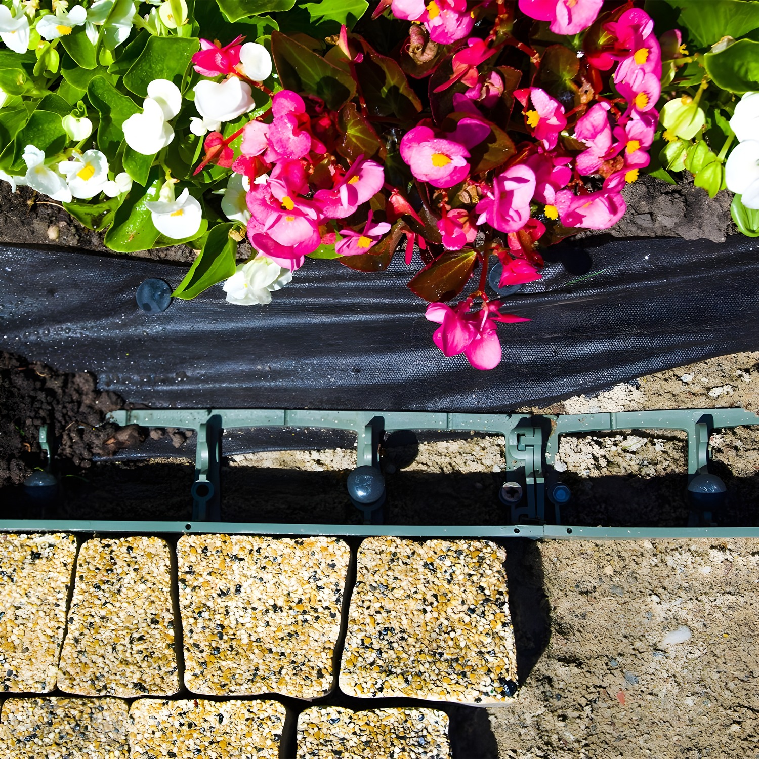 Plasgrid Flexible Tall Garden Lawn Edging with Pins Included