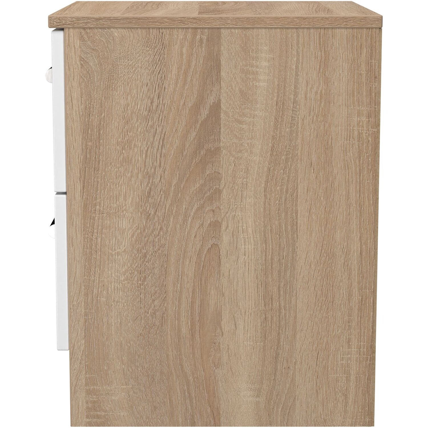 Contrast Ready Assembled 2 Drawer Bedside