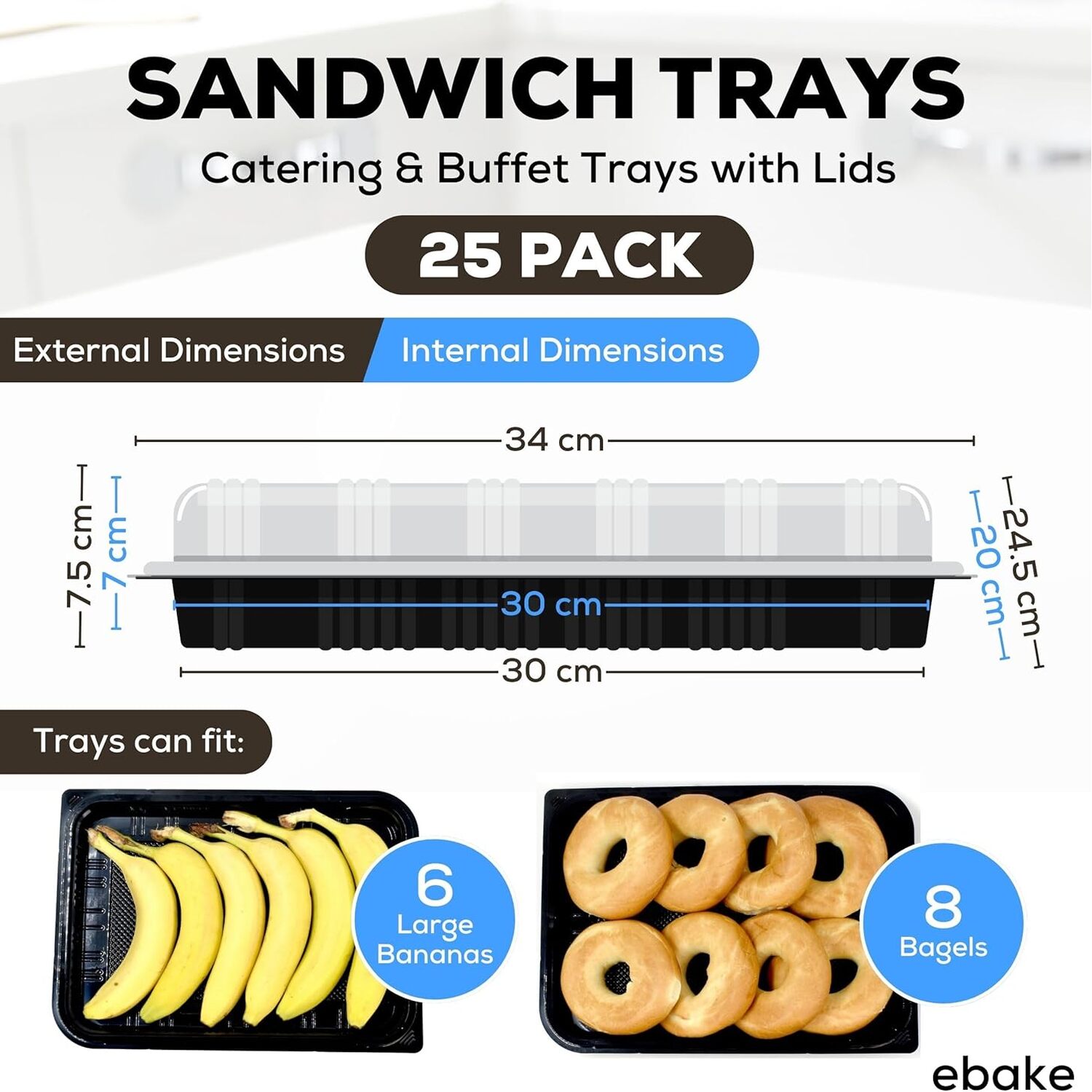 Sandwich Platter Trays with Lids