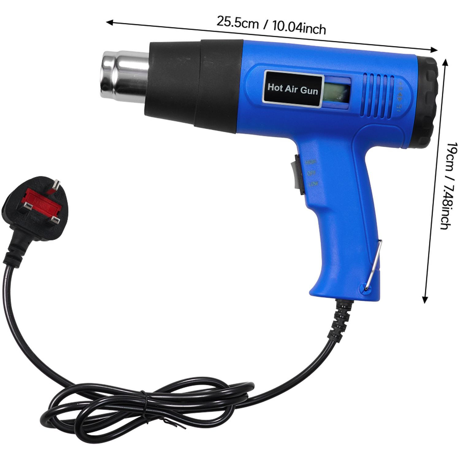 Digital Display Screen Adjustable Hot Air Gun