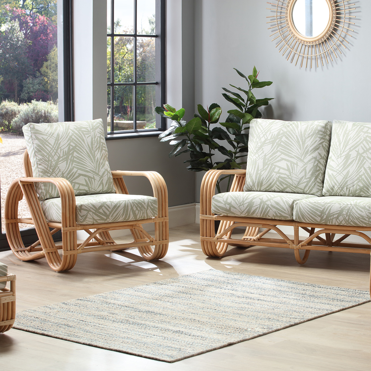 Pretzel Cane Conservatory Rattan Armchair